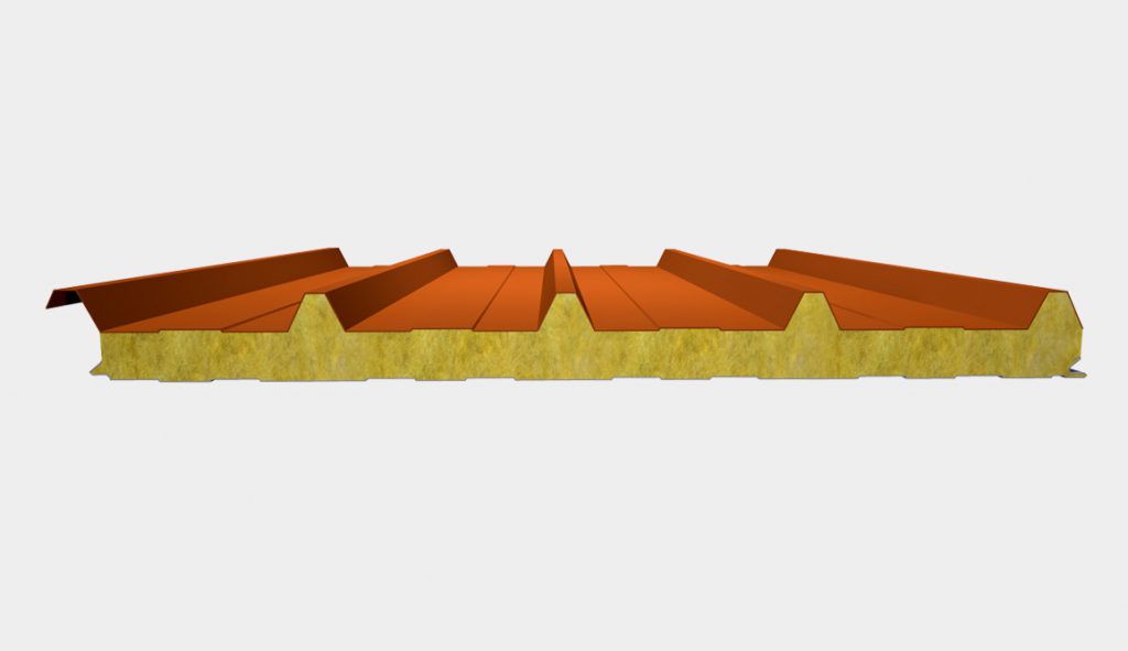 LOTUS METAL - Panneaux sandwich de couverture en laine de roche